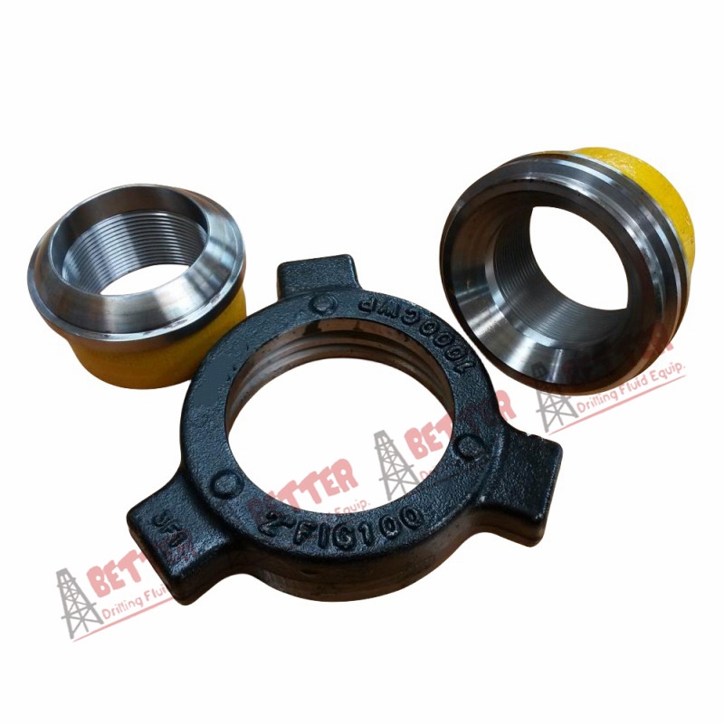 Hammer Union Figure 100 Yellow Sub Black Nut Economical Low-pressure