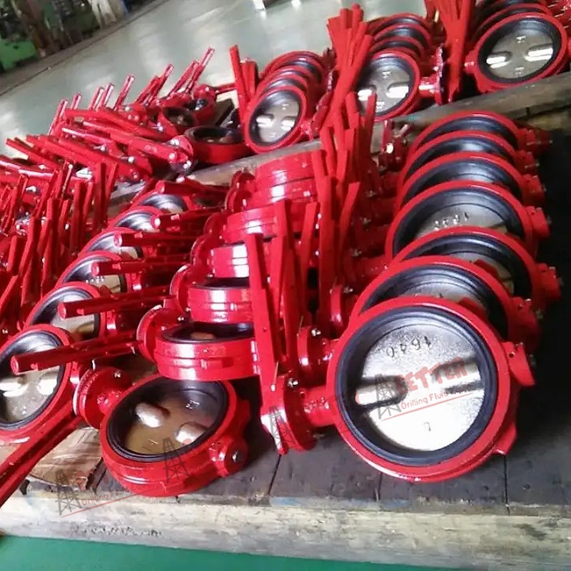 FMC WECO Style Butterfly valve, notch body butterfly valve