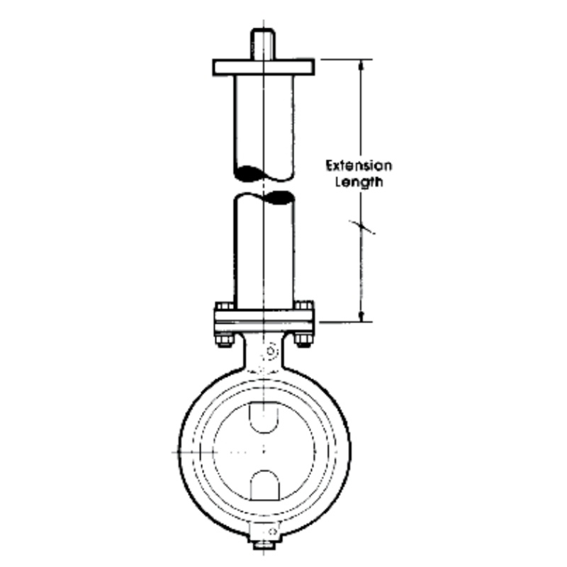 DEMCO Butterfly Valve with extension stem