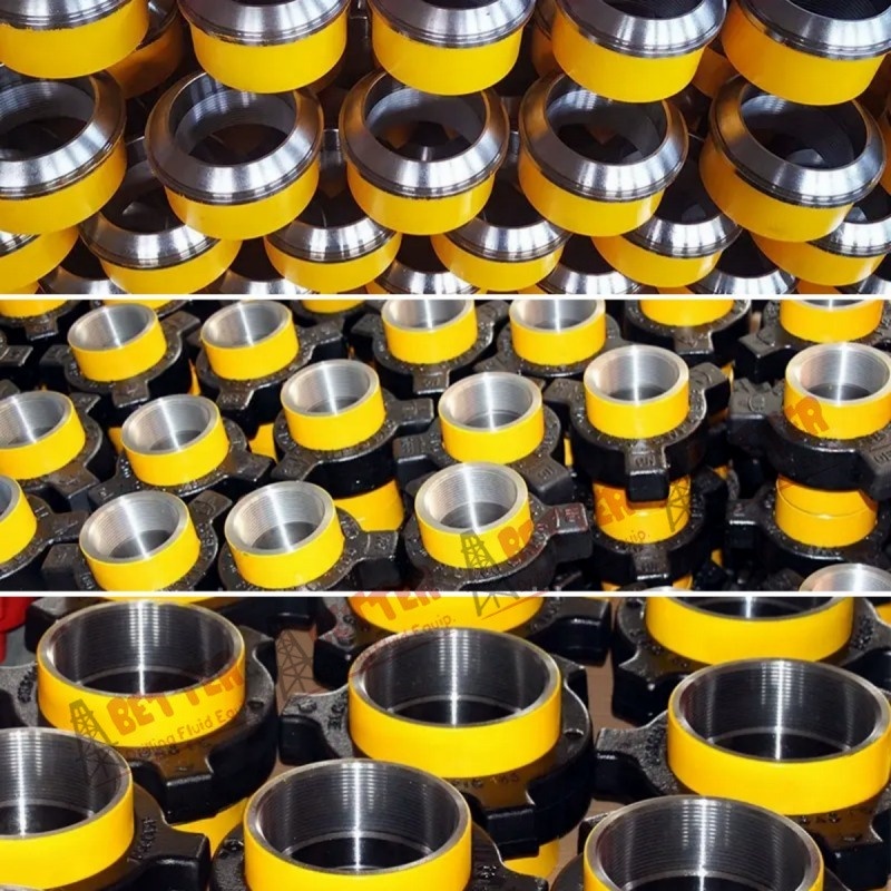 Hammer Union Figure 100 Yellow Sub Black Nut Economical Low-pressure