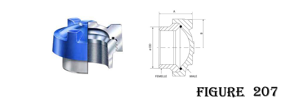 Hammer Union Figure 207 Blanking Unions Butt Weld Schedule 40 ABCO ...