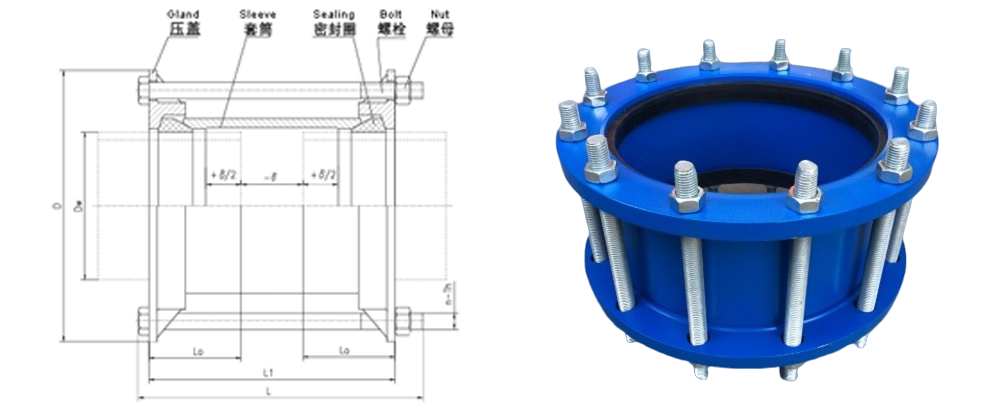 Dresser Sleeve Dresser Coupling Expension Joint